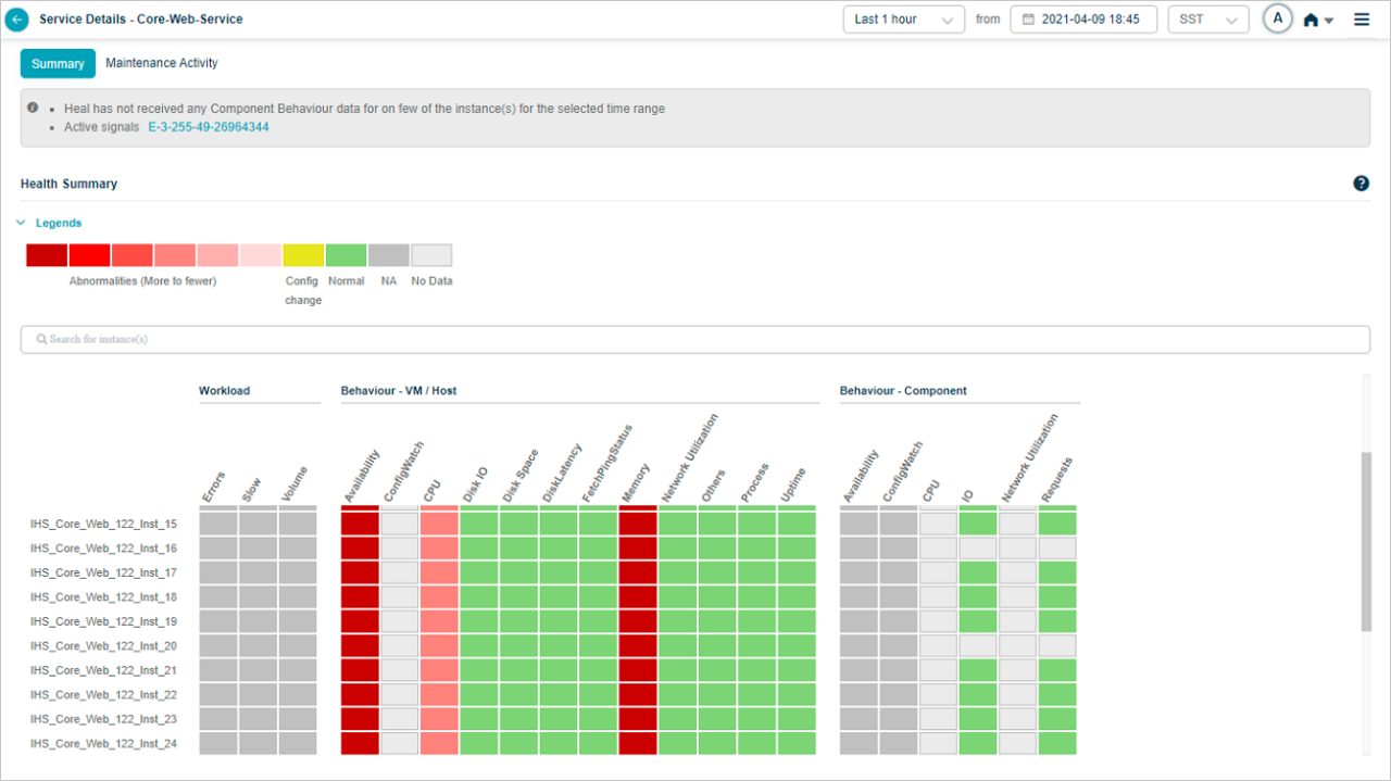 Viewing Service Details | Heal Software Inc